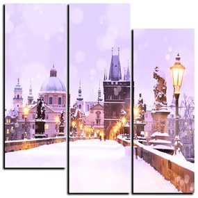 Obraz na plátně - Karlův most,  Mostecká věž - čtverec 3255D (75x75 cm)