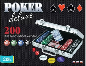ALBI HRA Poker Deluxe 200 žetonů SPOLEČENSKÉ HRY alp50