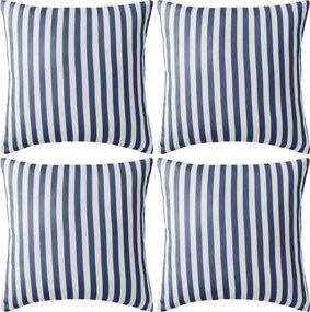 vidaXL Venkovní polštářky 4 ks 45x45 cm [132299] Barva: navy stripe