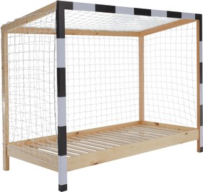 Montessori postel, přírodní/bílá/černá, 90x200, FUTAL