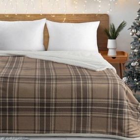 VÁNOČNÍ FLANELOVÁ DEKA KRATA6 150X200 CM VZOROVANÁ