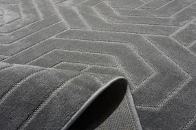 BE Koberec Zen Garden Collection 2401 GREY - šedý obdélníkový Rozměr: 60x100 cm