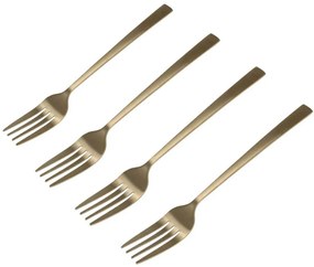 Vidlička na dorty Gold sada 4ks