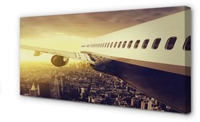 Obrazy na plátně Letadlo City West 120x60 cm
