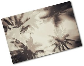 Wallmuralia Deska na krájení skleněná Palmy 80x52 cm
