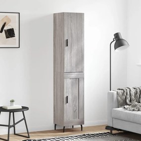 Skříň highboard šedá sonoma 34,5 x 34 x 180 cm kompozitní dřevo