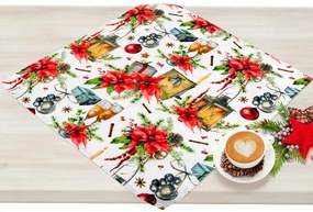 Bellatex Ubrus VÁNOCE 50x50 cm Hvězda vánoční rozměr 70x70 cm
