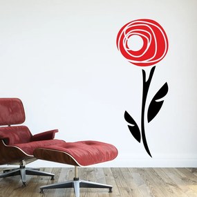 WALLVINIL Samolepky na zeď - Abstract rose Barva: Hnědá tmavá, Velikost: 150x56 cm