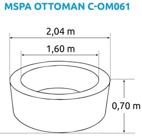 Marimex Vířivý bazén MSPA Ottoman C-OM061 11400249