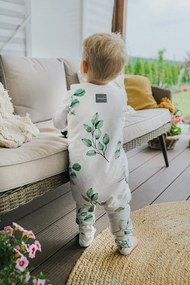 Sleepee Celoroční spací pytel s nohavicemi PUNTÍKY z bavlny Zvolte rozměr: M (3 - 4 roky)