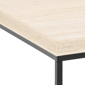 Béžový konferenční stolek s deskou v dekoru mramoru 60x60 cm Barossa – Actona