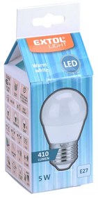 žárovka LED mini, 5W, 410lm, E27, teplá bílá
