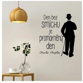 Samolepka na zeď s citátem Ambiance Charlie Chaplin