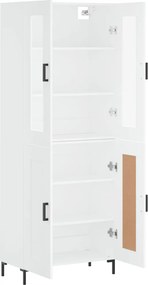 Skříň highboard bílá 69,5 x 34 x 180 cm kompozitní dřevo 3198337