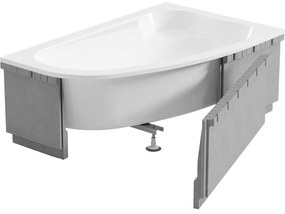 Mexen X-ST, polystyrenový plášť na rohovou vanu 240 cm, LED drážka, bílá, 55022-01