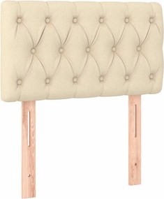 Box spring postel s matrací krémová 80 x 200 cm textil 3127002