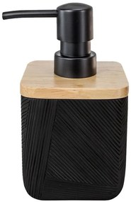 CROSSOVER dávkovač mýdla stojací, černý/bambus  (8094926854)