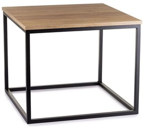  HowHomely | Konferenční stolek KVADRATO 50x61 cm černá | DD0456
