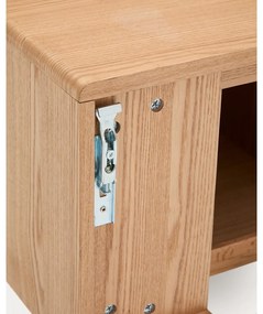 Závěsná skříňka pod umyvadlo v dekoru jasanu v přírodní barvě 90x35 cm Salaya – Kave Home