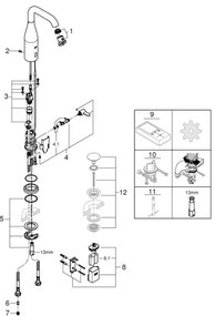 GROHE 36445000 - Infra elektronická umyvadlová baterie ESSENCE E lesklý chrom