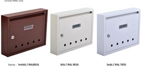 KĽUČKA PANEL RAL poštovní schránka RAL 9016 / Bílá