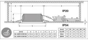 LED podhledové svítidlo LEDVANCE Downlight UGR<19 155mm 14W 4000K neutrální bílá IP54