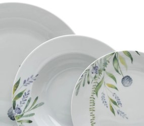 Nádobí na stůl 18 ks Porcelán Levandule