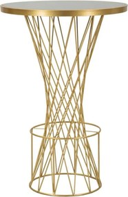Designový barový stůl Bartlett 70 cm zlatý