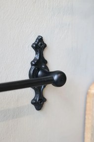 Černá antik nástěnná závěsná tyč Terrié L - 80*10 cm