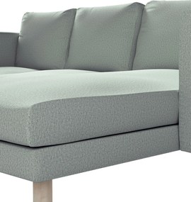 Potah na pohovku IKEA Norsborg 3-místná se šezlongem barva zelená látka pletený vzor