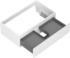 Mexen Orio, koupelnová skříňka 80 cm, 1 zásuvka, bílá matná, 91A10-08023-1-BF01