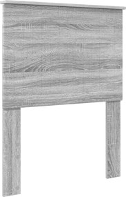 Postel s úložným prostorem se zásuvkou Šedá Sonoma 75 x 190 cm 3411262