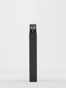 NV 9492750 Venkovní sloupkové svítidlo SELENA antracitový hliník a čirý akryl E27 1x12W 220-240V bez žárovky IP65 - NOVA LUCE