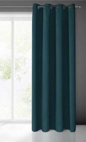 ZATEMŇOVACÍ ZÁVĚS NA KROUŽCÍCH BLACKOUT 135X250 CM TMAVĚTYRKYSOVÁ