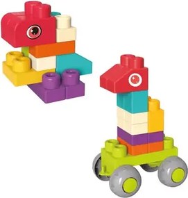 TEDDIES Stavebnice kostky 48 ks / Stavebnice / Plast / Plastový kufřík