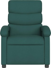 Polohovací křeslo tmavě zelené látkové 3205807