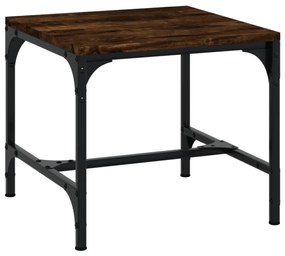 Konferenční stolek kouřový dub 50 x 50 x 35 cm kompozitní dřevo - Default Title