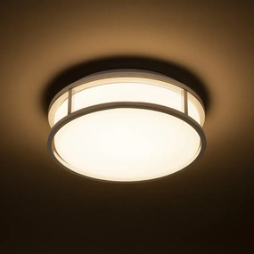 RENDL R13676 GRANDE LED přisazené svítidlo, koupelnová IP44 opálové sklo/chrom