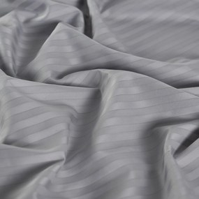 Damaškový saténový povlak na polštář Pruh 10 mm - Silver Velikost: 40 x 40