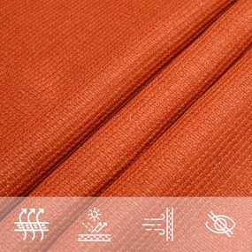Stínicí plachta 160 g/m² oranžová 4 x 6 m HDPE 311684