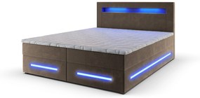 MSL Kontinentální čalouněná postel MANA (140 x 200 cm) Barva látky: MONOLITH 09