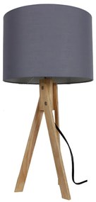 Stolní lampa Lila, typ 2, šedá,  pr. 29 x 56 cm