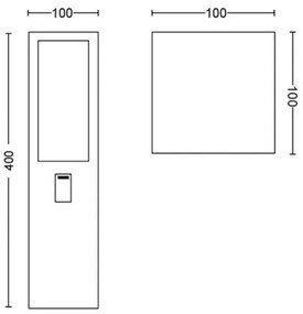 Philips 17431/30/P7 - LED RGB Venkovní lampa Hue IMPRESS LED/16W/230V IP44