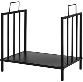 Costway Stojan na dřevo ke krbu kovový 46 x 31 x 46 cm HV10306