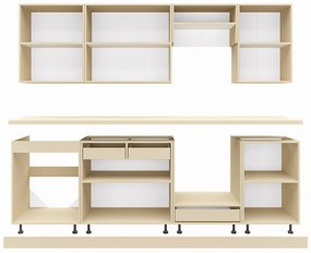 Kuchyně FELIPE 250 bílá/dub sonoma