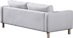Potah na pohovku IKEA  Karlstad 3-místná, nerozkládací, krátký barva šedá látka pletený vzor