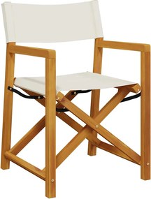 8dílné skládací židle, krémově bílá látka 3208918