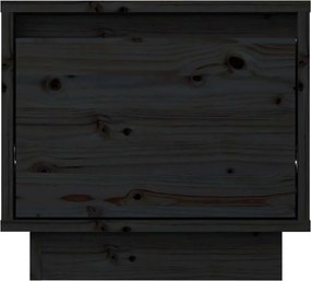 vidaXL Noční stolek 35 x 34 x 32 cm masivní borové dřevo [813403] Barva: Šedá