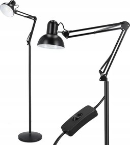 Stojací lampa 1xE27/40W/230V černá
