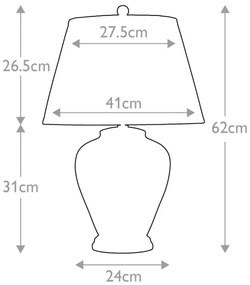 Elstead LEAVES-BR-GL-TL - Stolní lampa LEAVES 1xE27/60W/230V